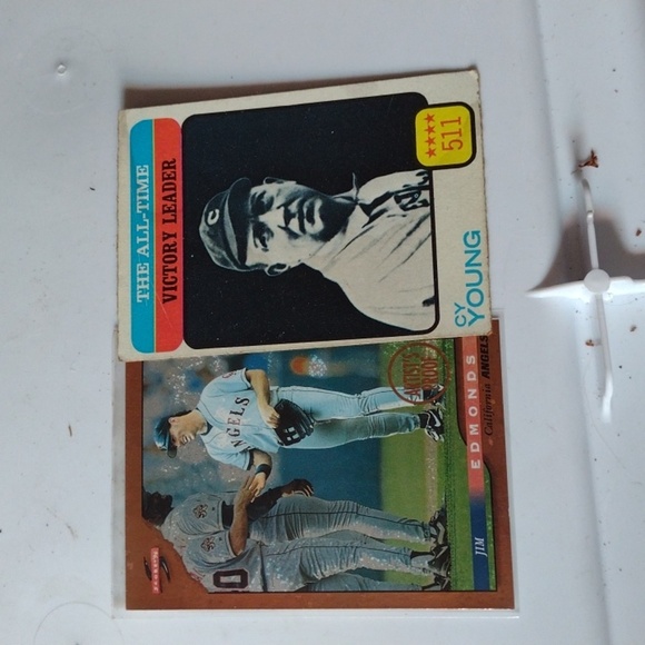 Score | Toys | Cy Young And Jim Edmonds Bb Cards | Poshmark